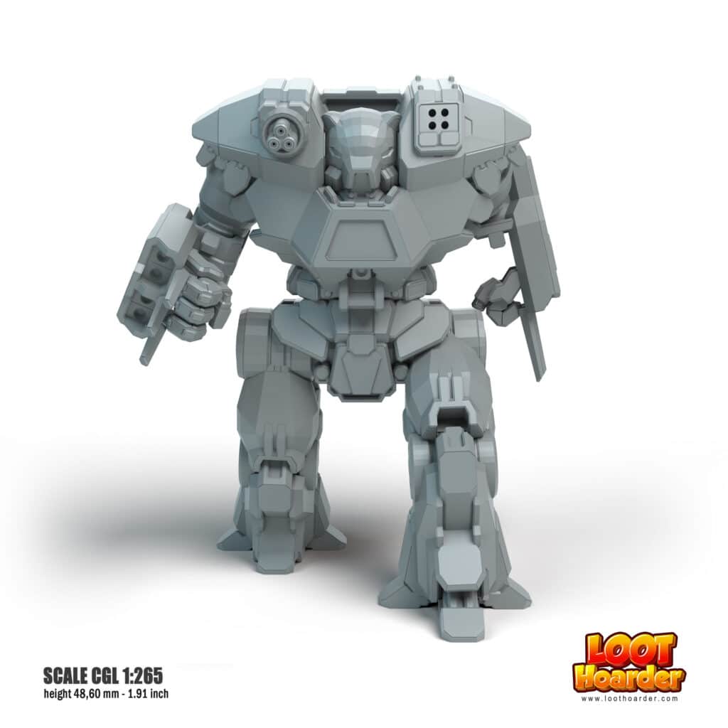 Direwolf Daishi Prime Battletech Miniature