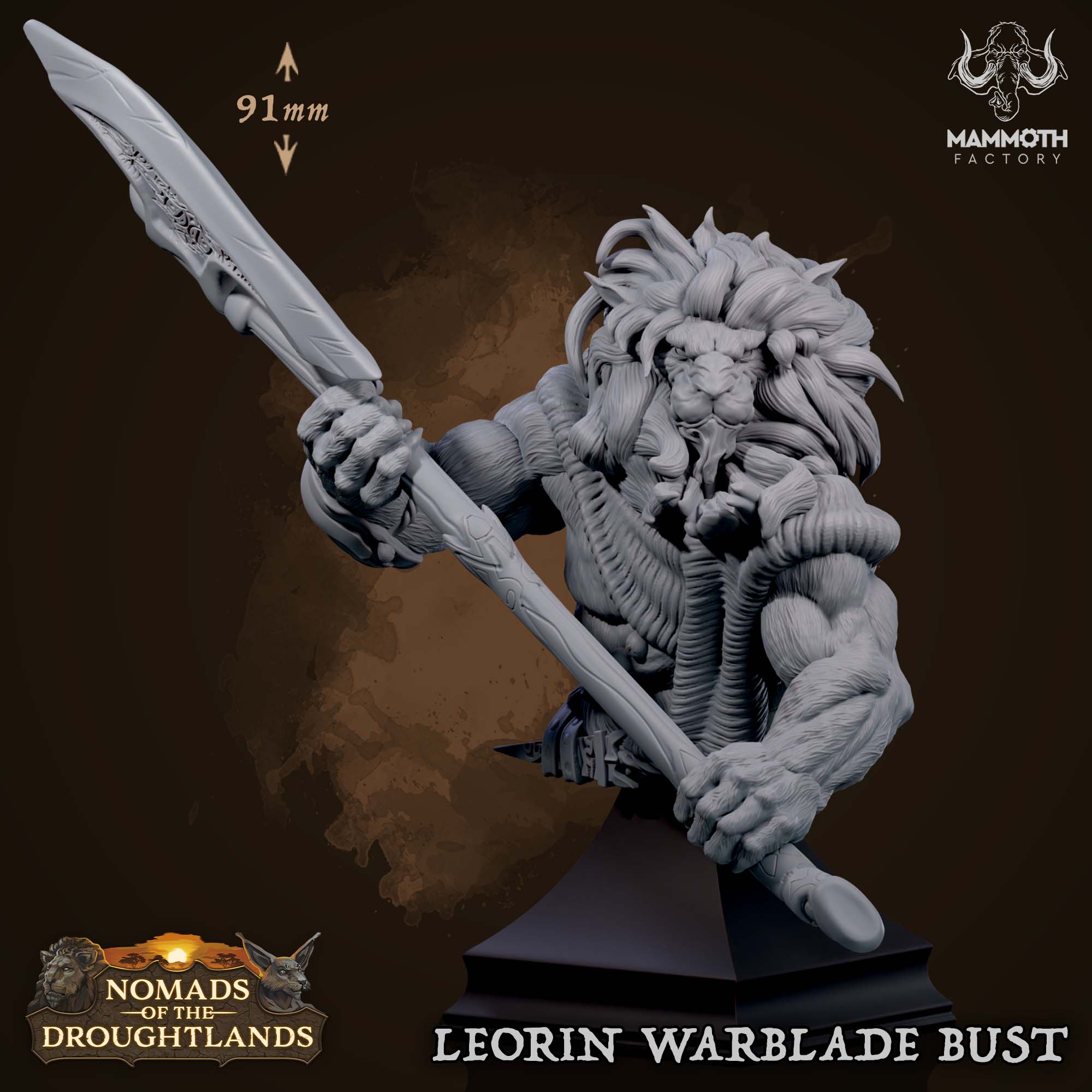 Leorin Warblade - Loot Hoarder - 3d printed Miniatures for tabletop games