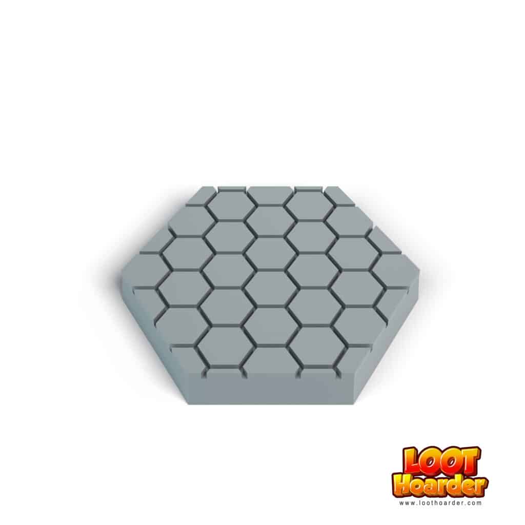 Wargame Hex Bases - Hexagonal - Loot Hoarder - 3d printed Miniatures ...