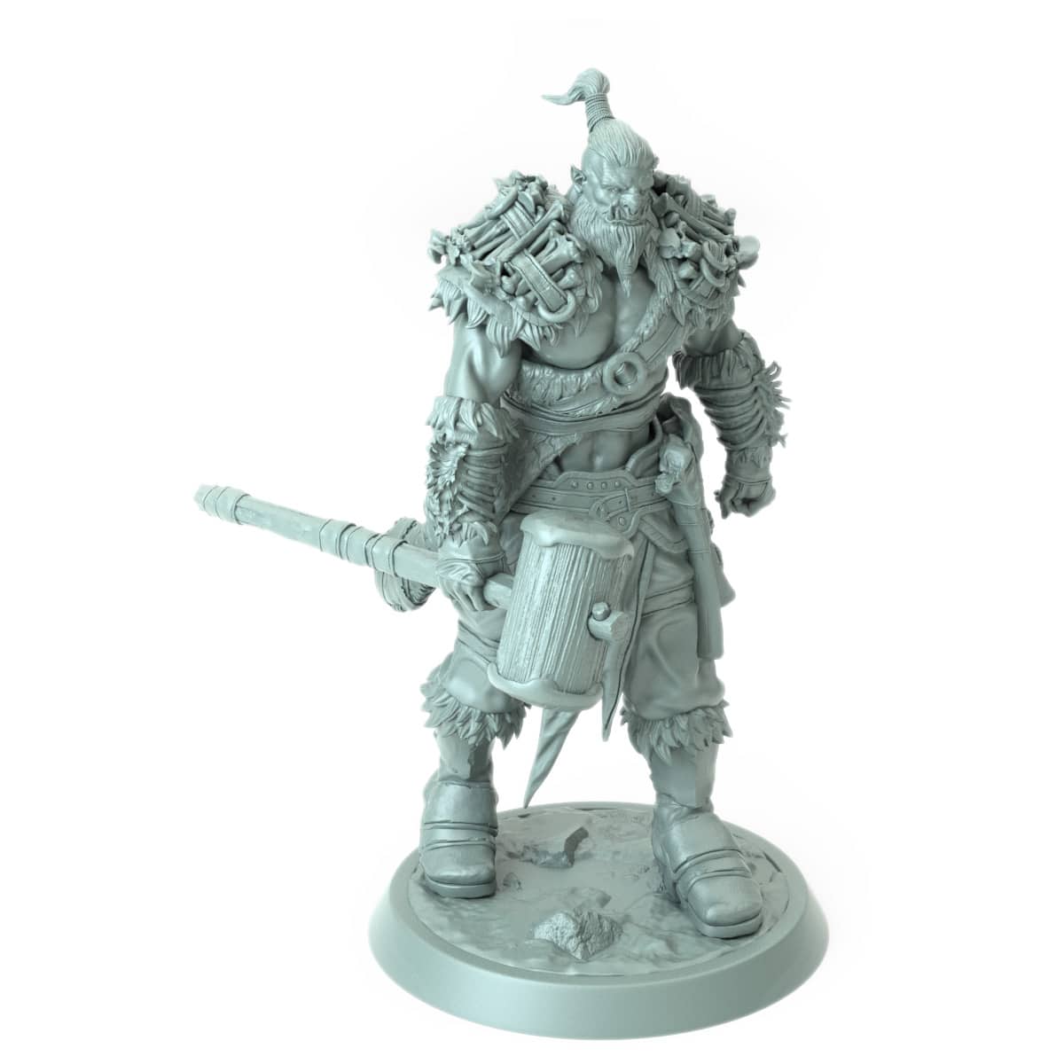 Orc Soldier Hammer Duel Tabletop Miniature - Northern Orcs - RPG - D&D ...