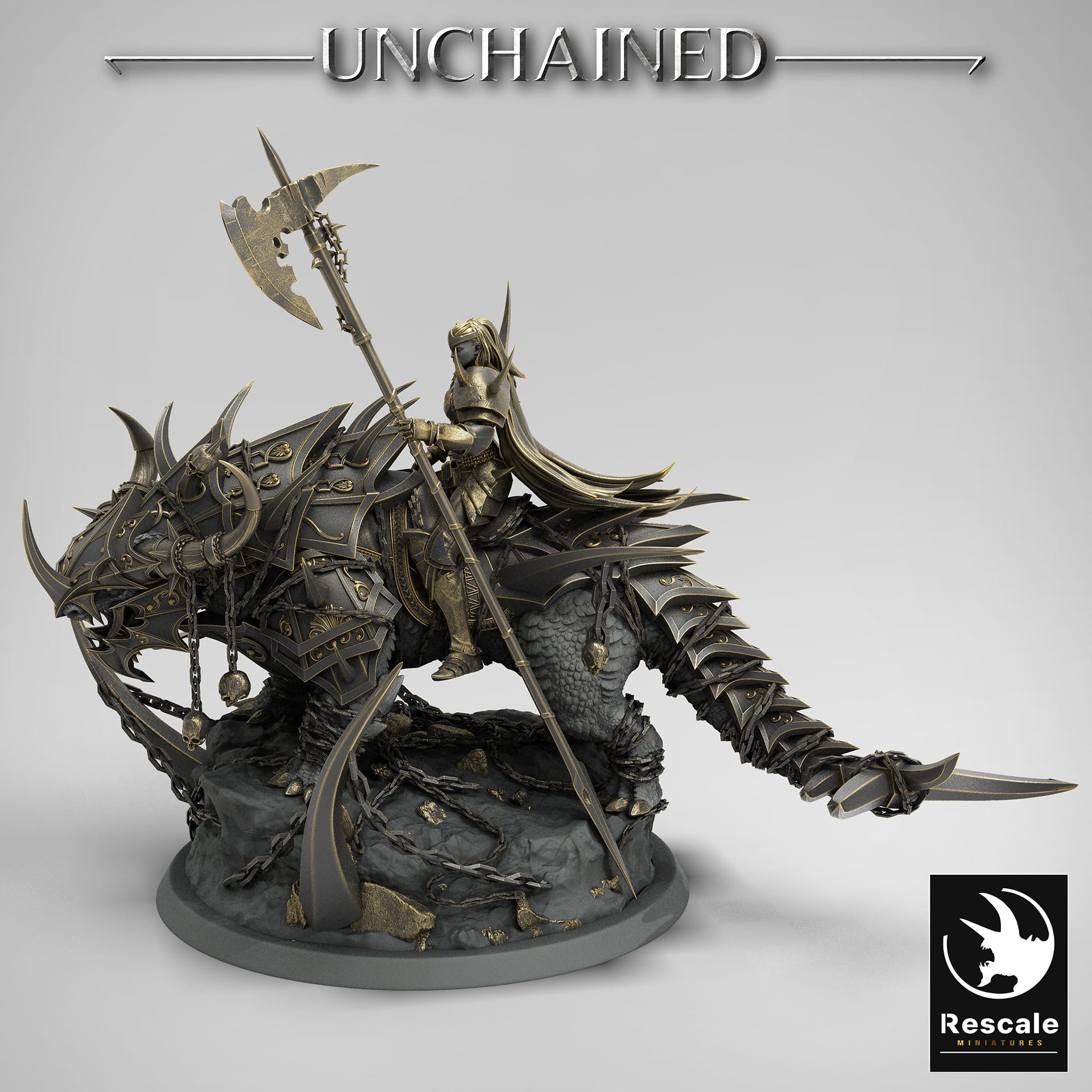 Araki General Ready Mount Unchained - Rescale Miniatures RPG - D&D Tabletop Miniature by Lord of ...