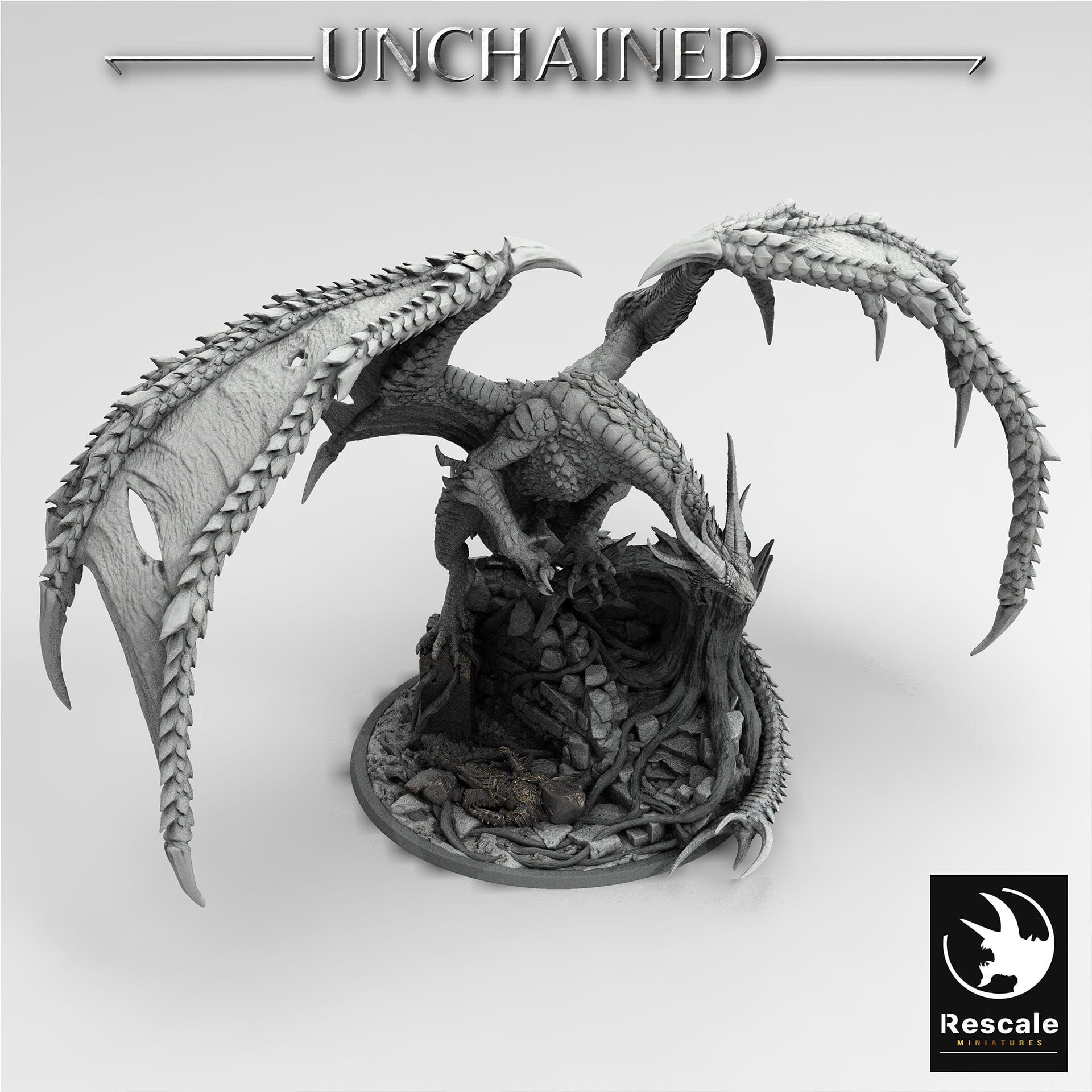 Unchained Dragon Unchained - Rescale Miniatures RPG - D&D Tabletop ...